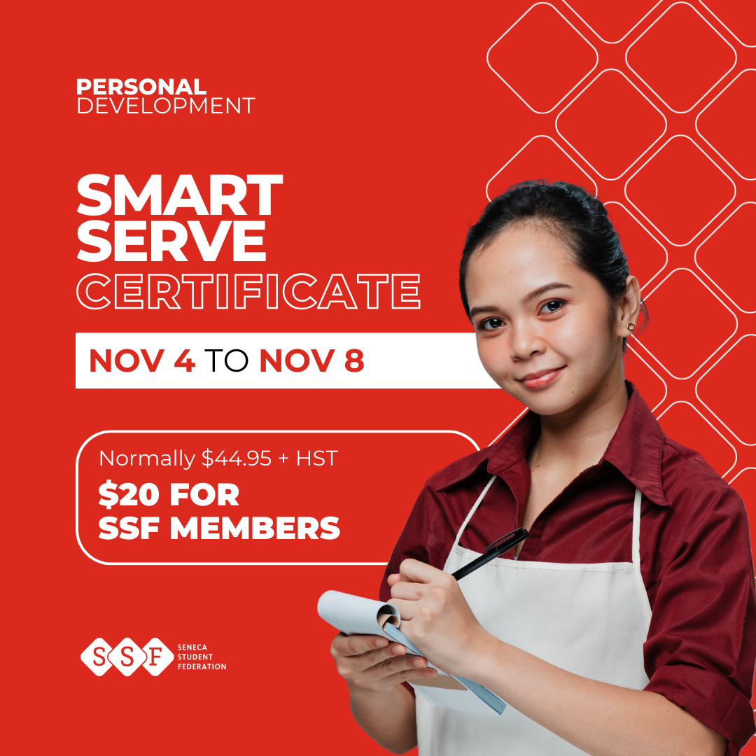 Smart Serve Certificate | Seneca Student Federation
